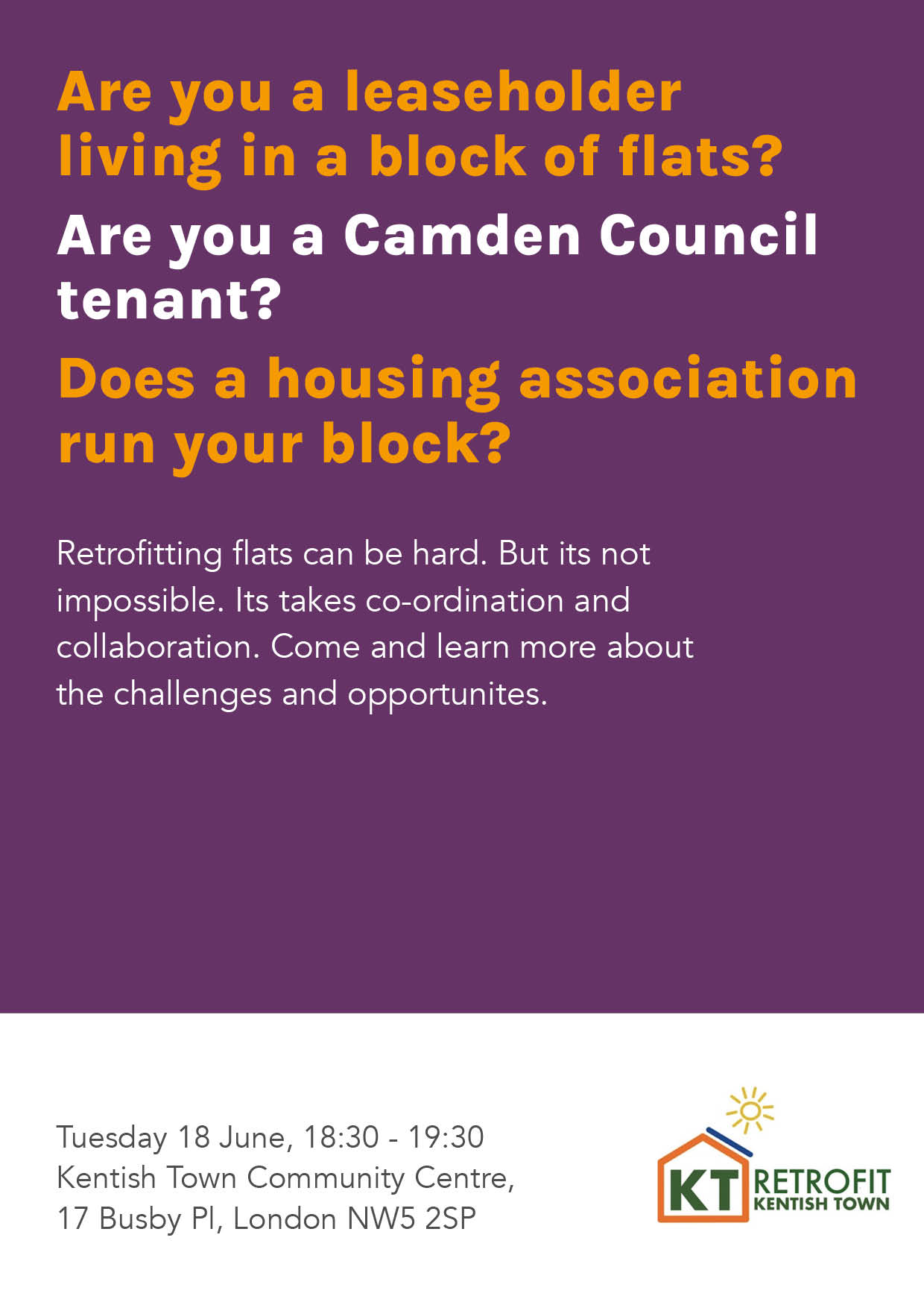 Retrofitting flats – Retrofit Kentish Town